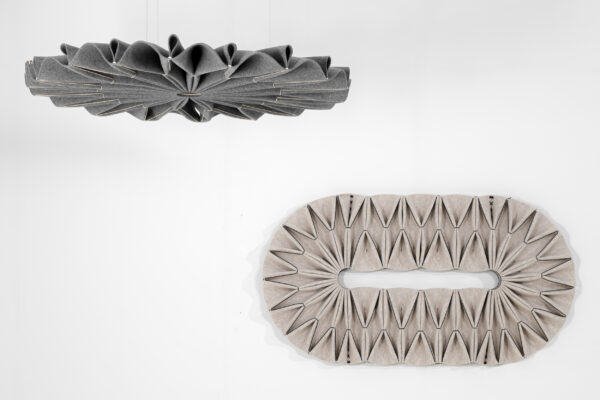 BUZZIPLEAT EDEL LONG - ACOUSTIC AND LIGHTING SOLUTION BY 13&9 DESIGN FOR BUZZISPACE - THE Stylemate