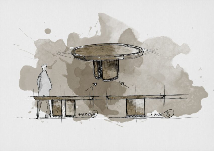 GARDE presented GIO PAGANI's "For No One" table at the Salon Art+Design ...